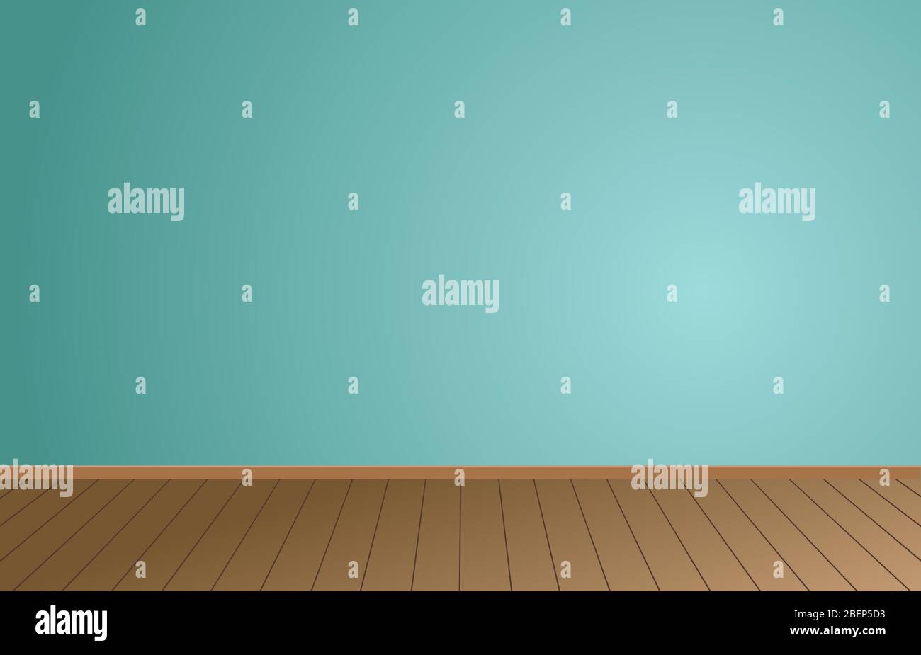 Empty Room background and Light Blue wall with Wooden floor.vector ...