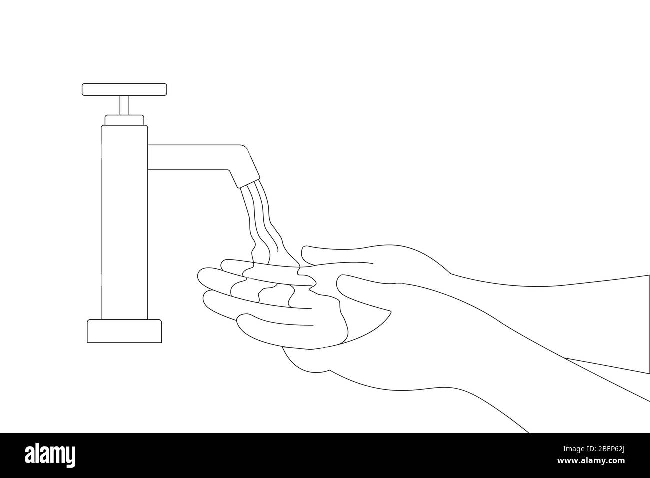 Hand Washing Stock Vector Images - Alamy