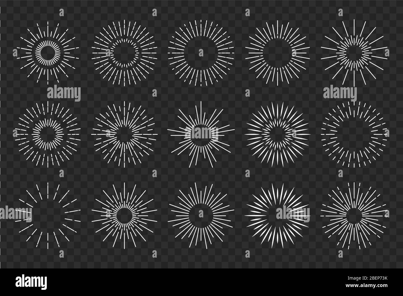 Sunburst sun ray. Vector burst sunshine logo. Sunrise round emblem ...