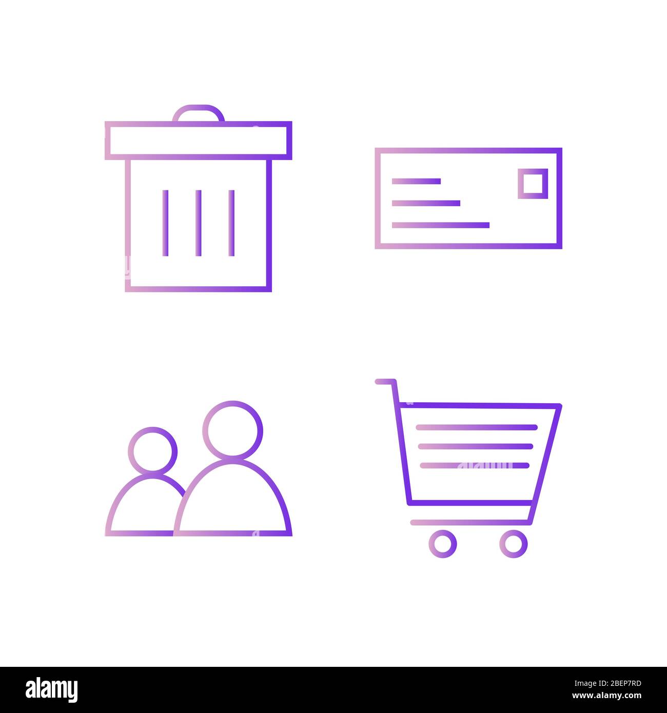 Icon Set Of Basic UI For Personal And Commercial Use Stock Photo - Alamy