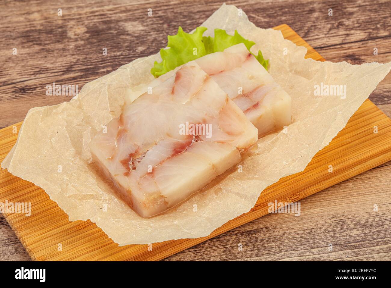 Raw dietary pollock fish fillet for cooking Stock Photo - Alamy