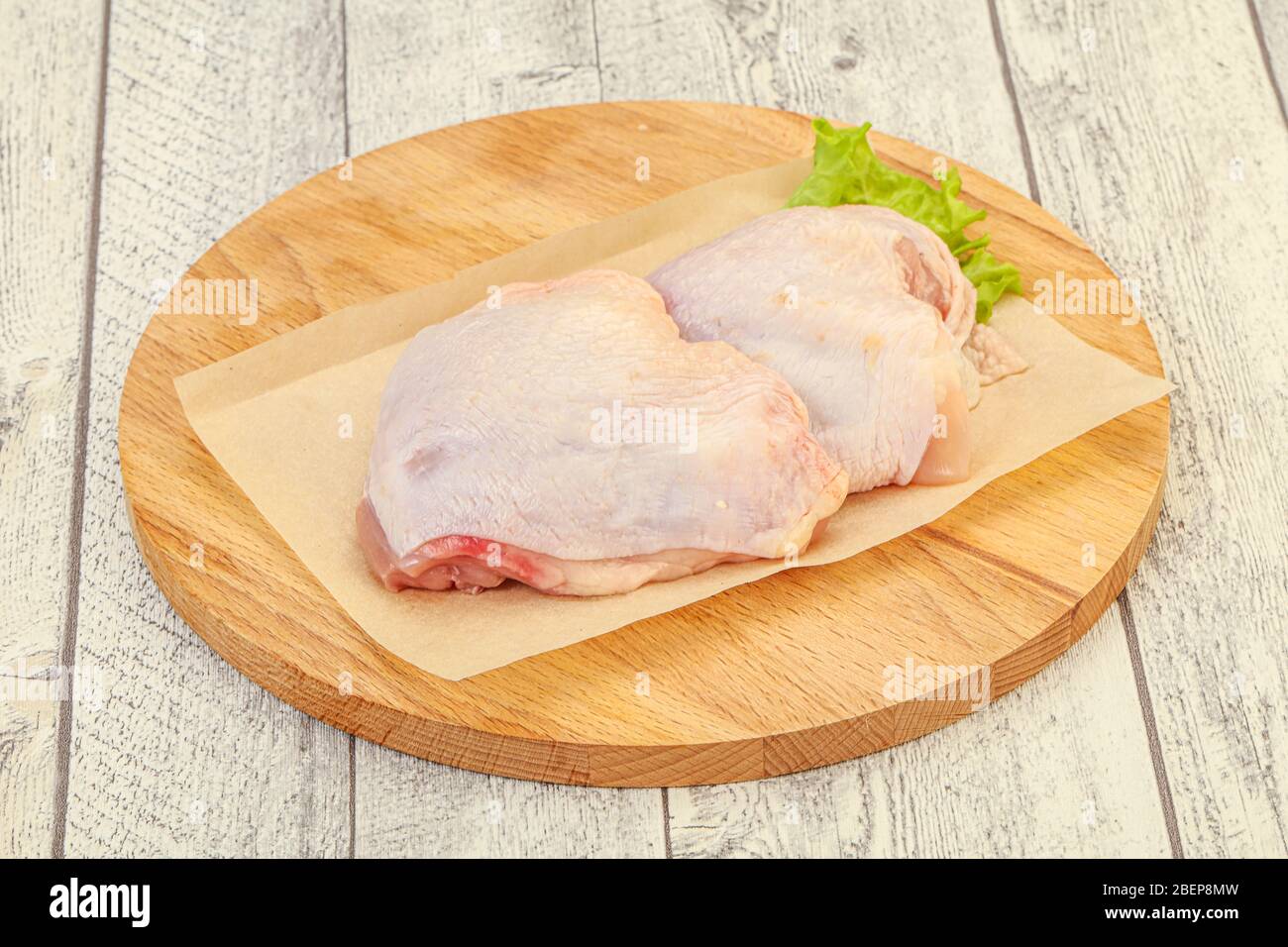 Raw chicken hip ready for cooking Stock Photo - Alamy