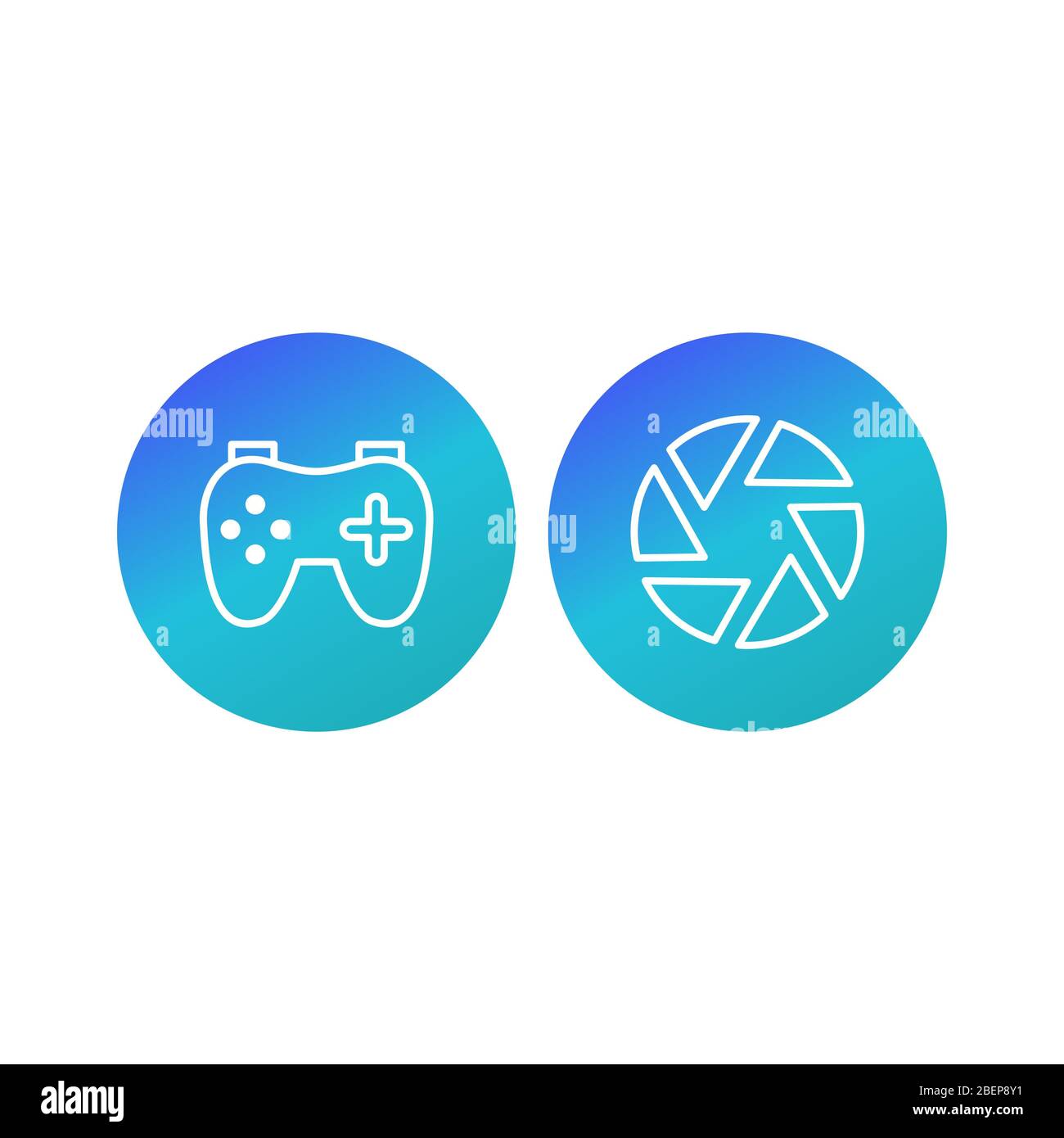 2 Universal Icons For Personal And Commercial Use Stock Photo - Alamy