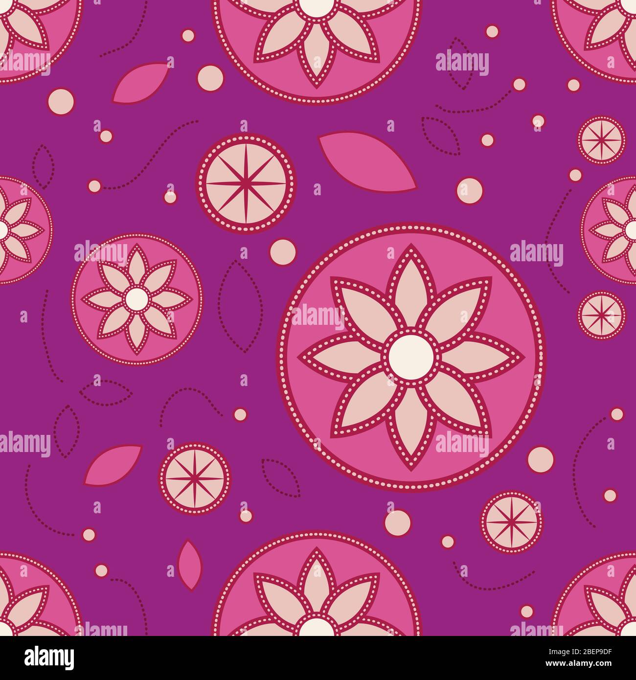 Vector pattern of stylized design lotus flowers Stock Vector Image ...