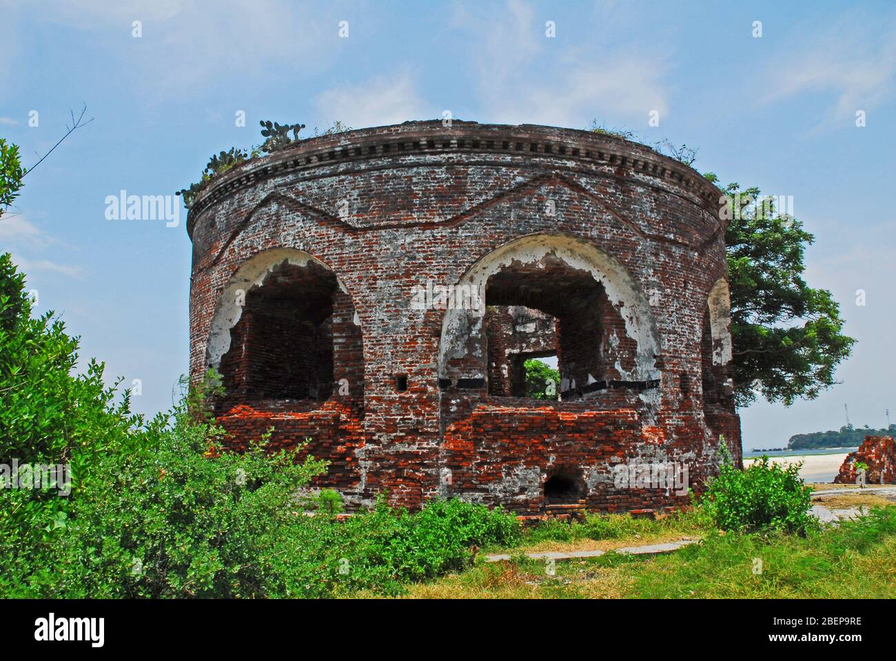 Fort Martello in Seribu island, Jakarta Indonesia Stock Photo - Alamy