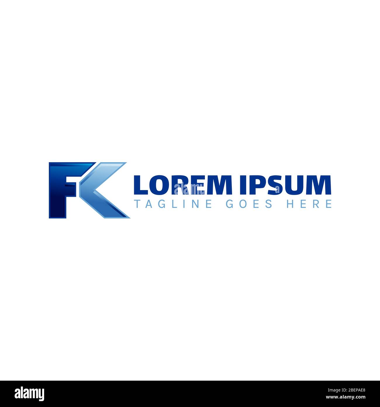 initial F & K letter graphic concept blend with roof and window symbol ...