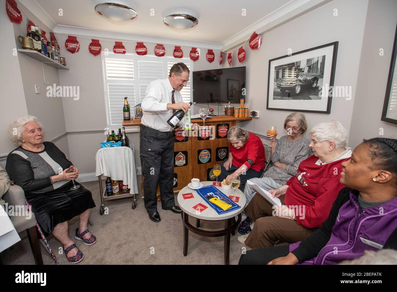 Care home which has opened a pub for residents, one of several care ...