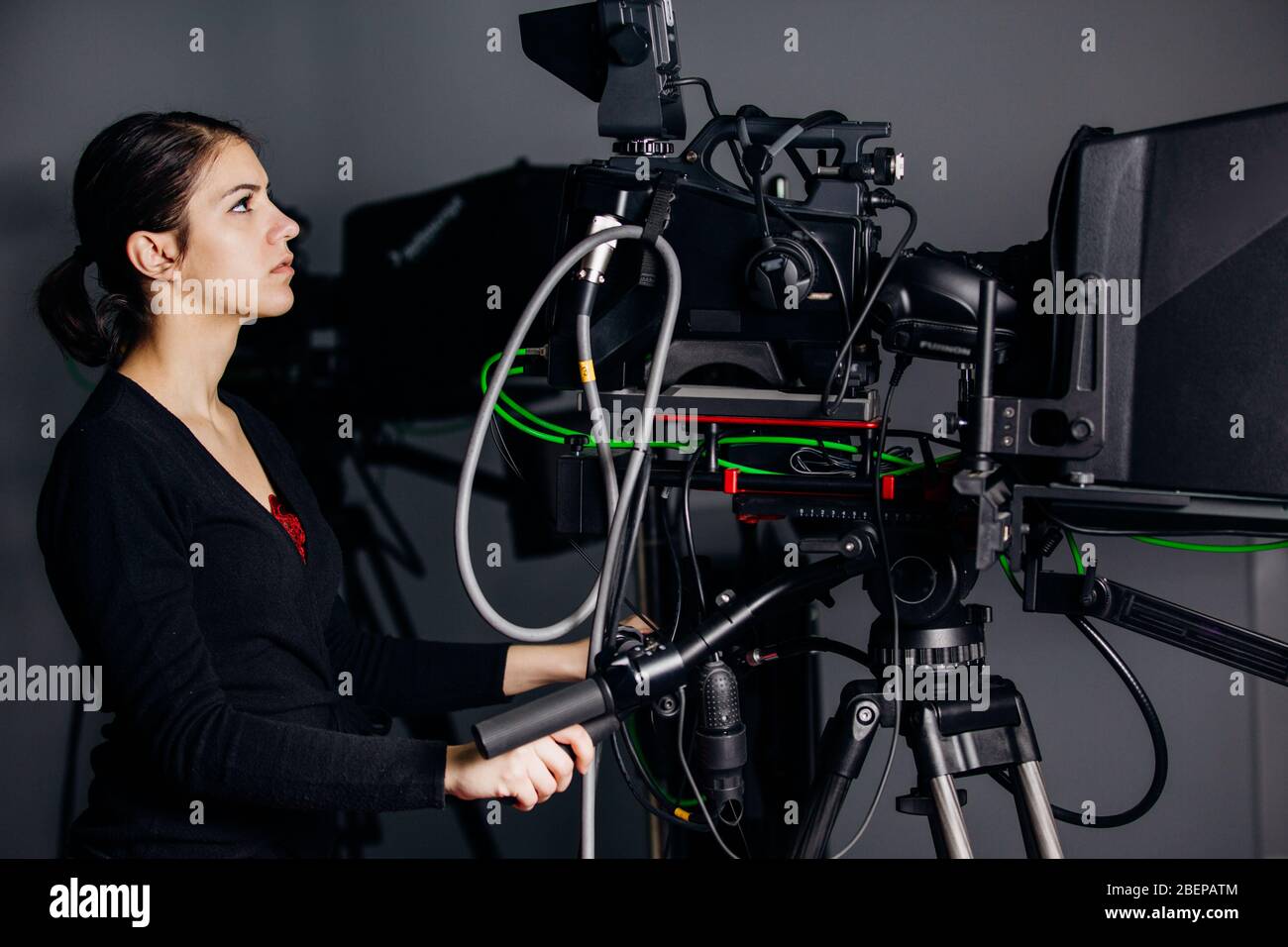 Virtual tv studio news set hi-res stock photography and images - Alamy