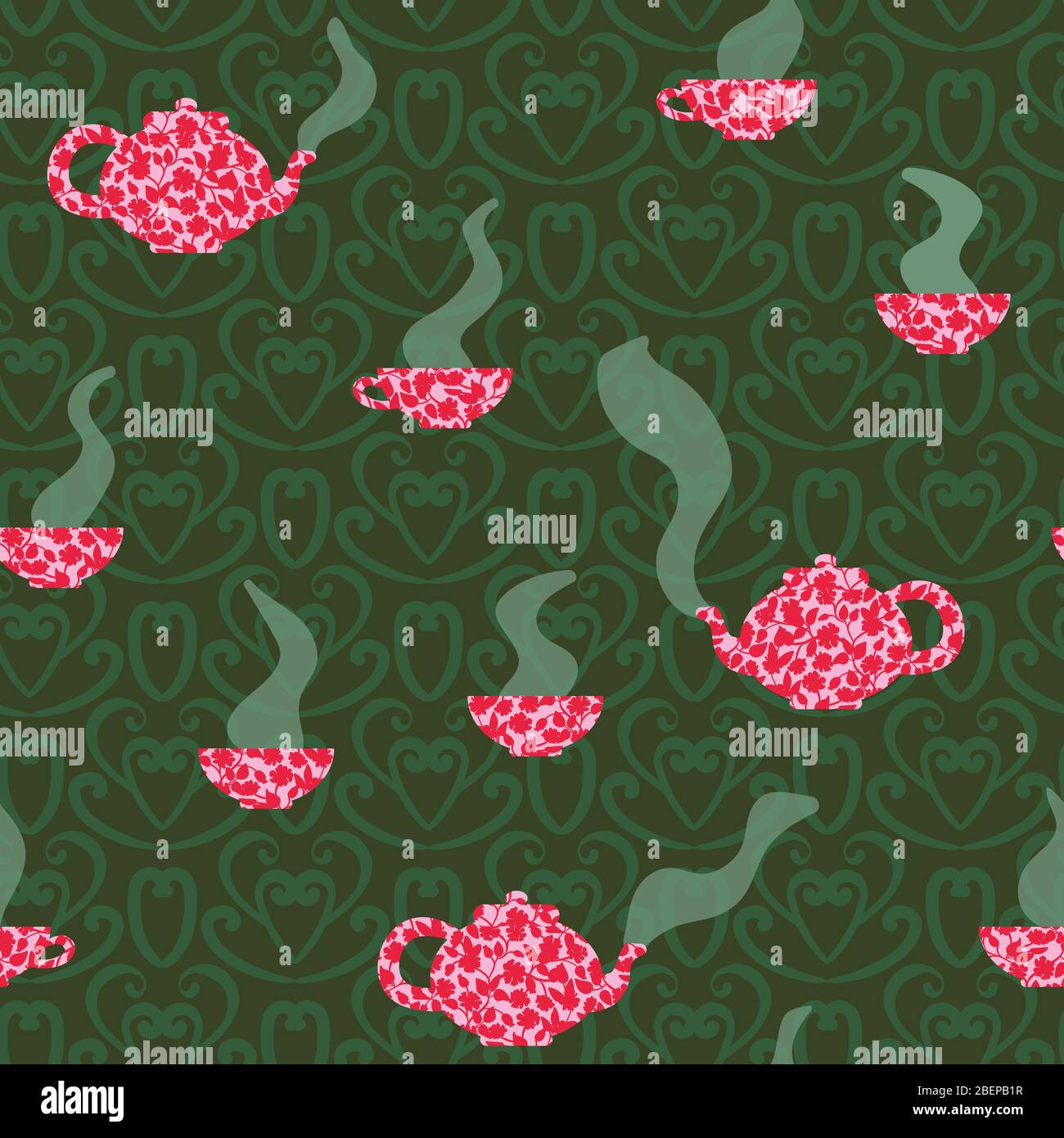 Damask tea Stock Vector Images - Alamy