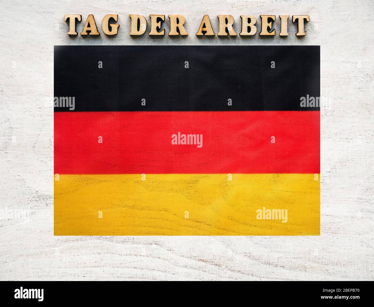 Labor Day. German Alphabet letters. Beautiful card Stock Photo - Alamy
