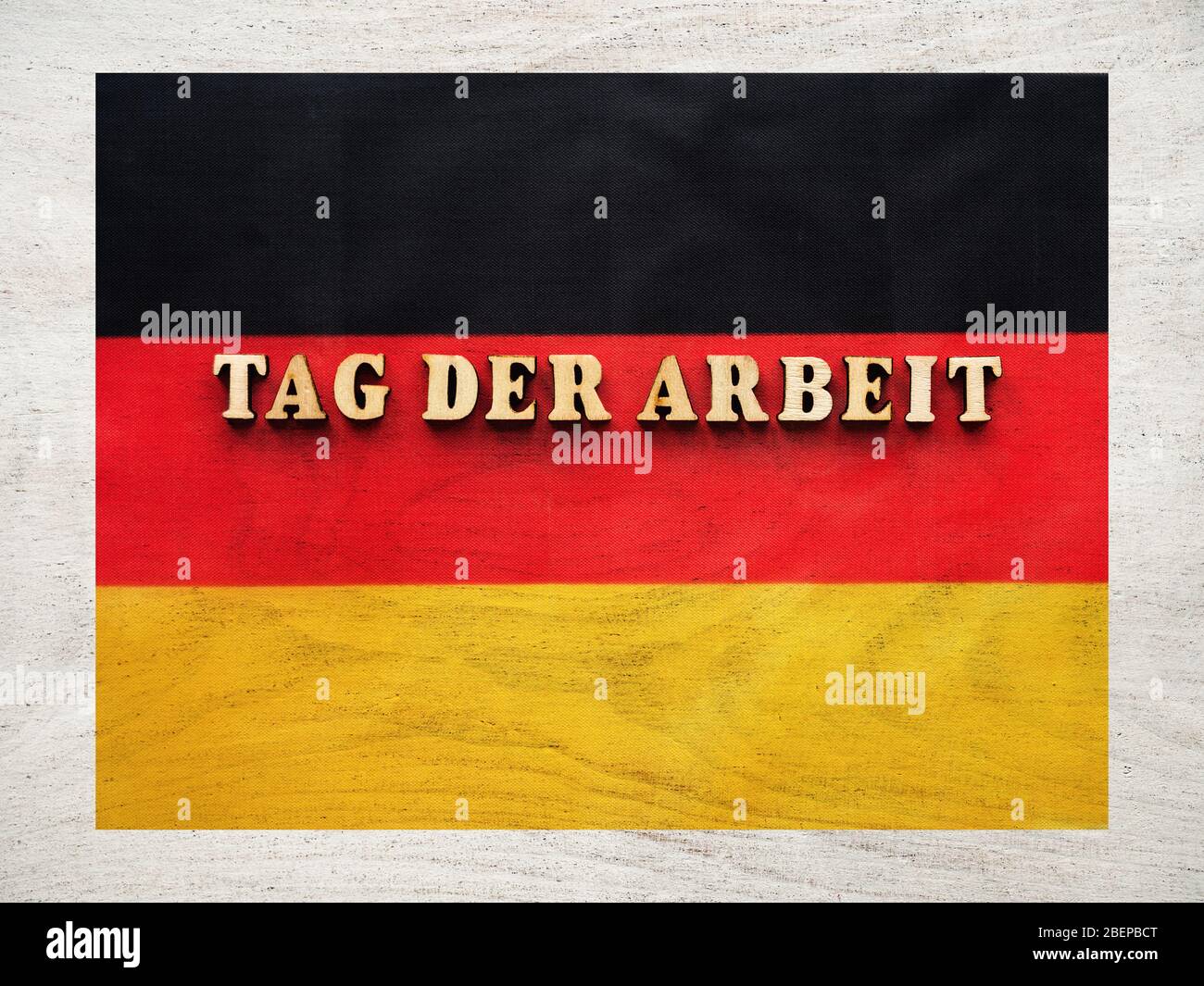 Labor Day. German Alphabet letters. Beautiful card Stock Photo - Alamy