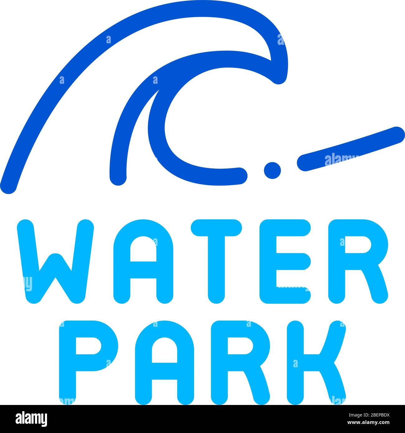 water park icon vector outline illustration Stock Vector Image & Art ...