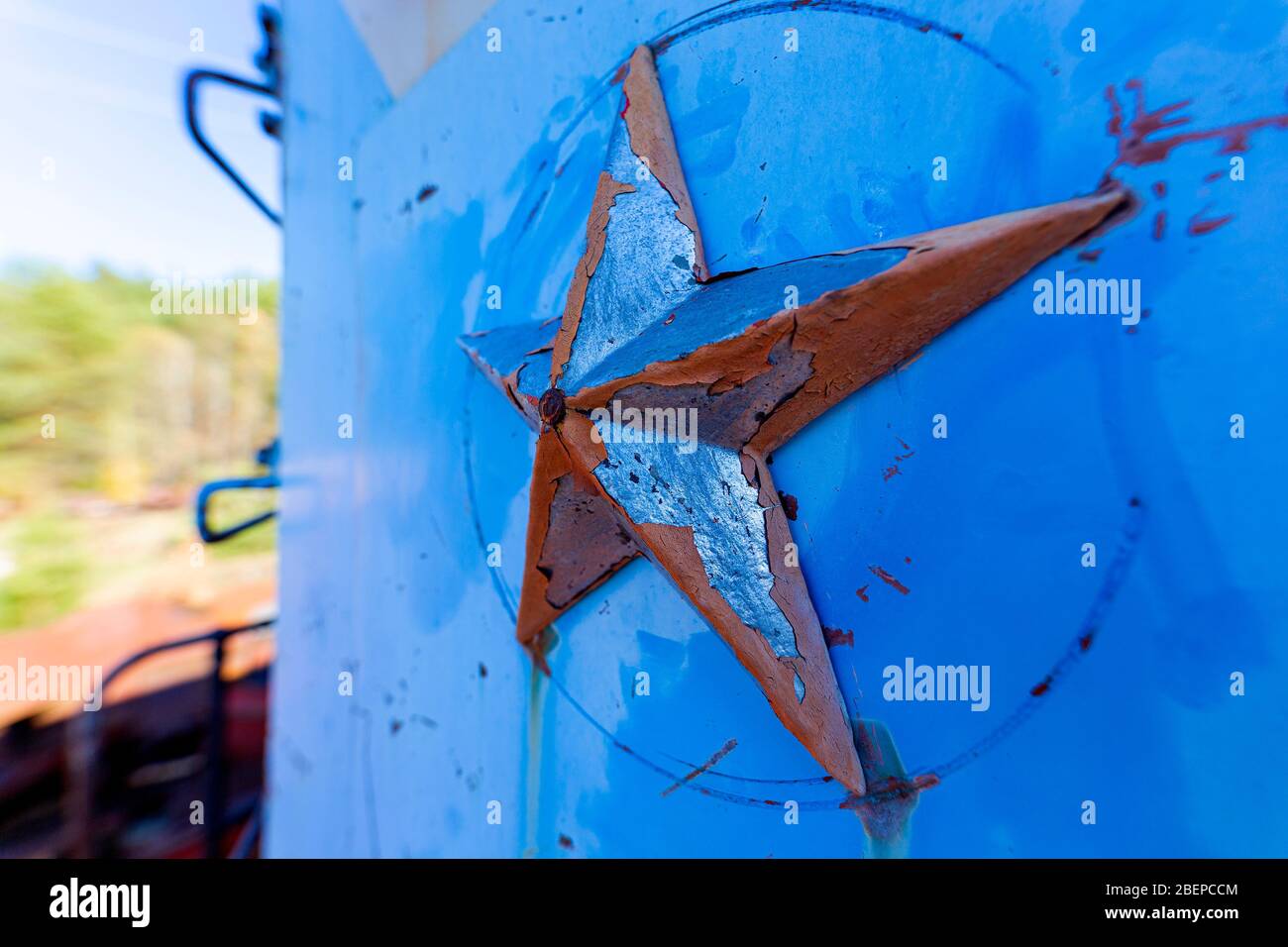 The October 18, 2019, photo of the Yaniv railway station in abandoned ...