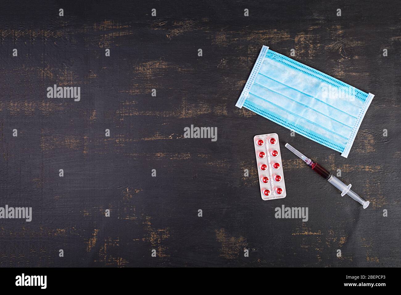 Viral disease protection. Different pills, tablets, capsules and ...