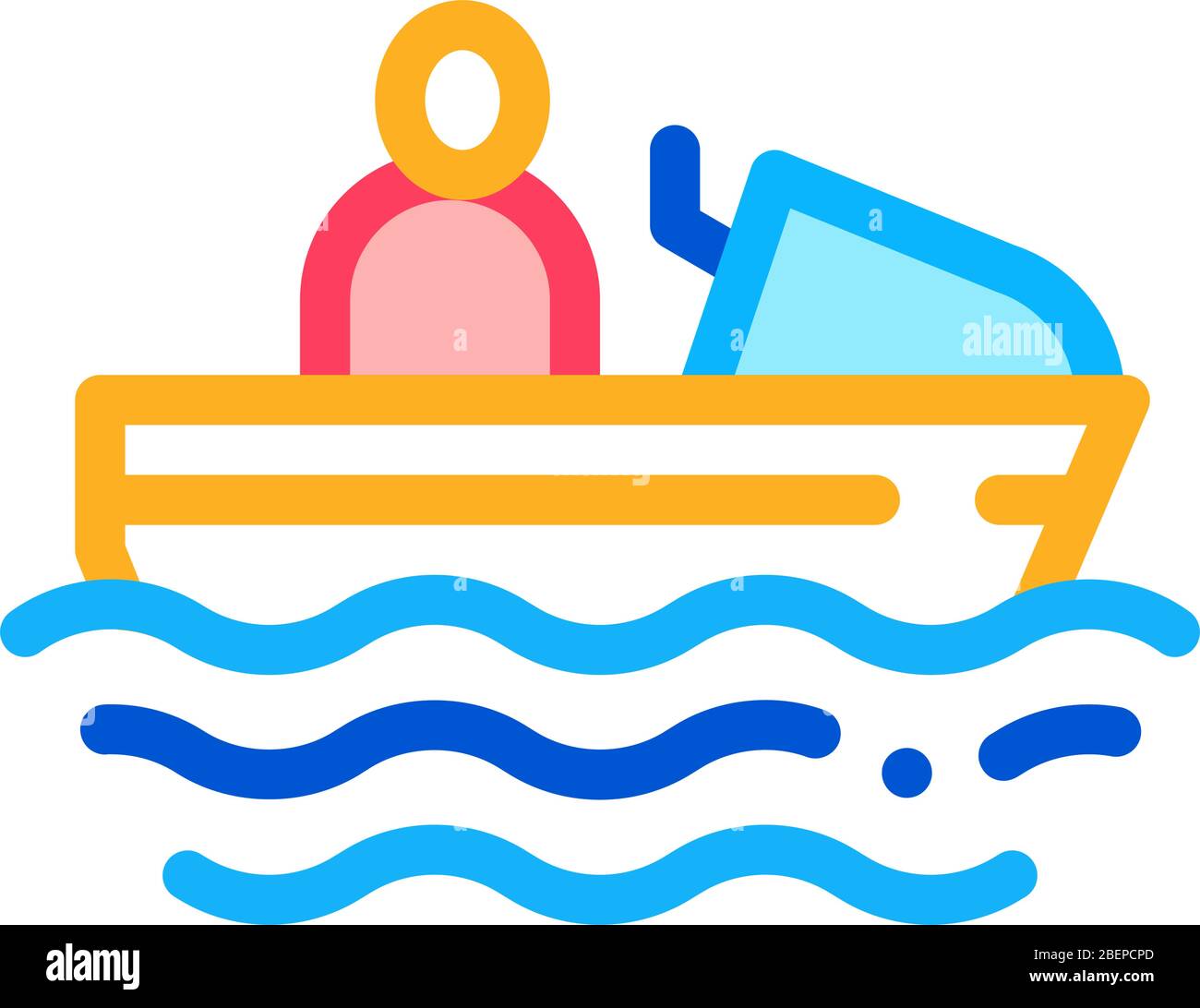 boating icon vector outline illustration Stock Vector Image & Art - Alamy