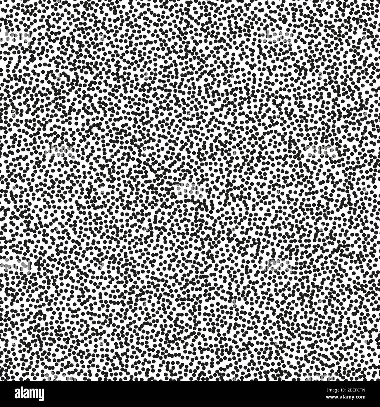 Pointillism high density seamless dots pattern. Abstract monochrome ...