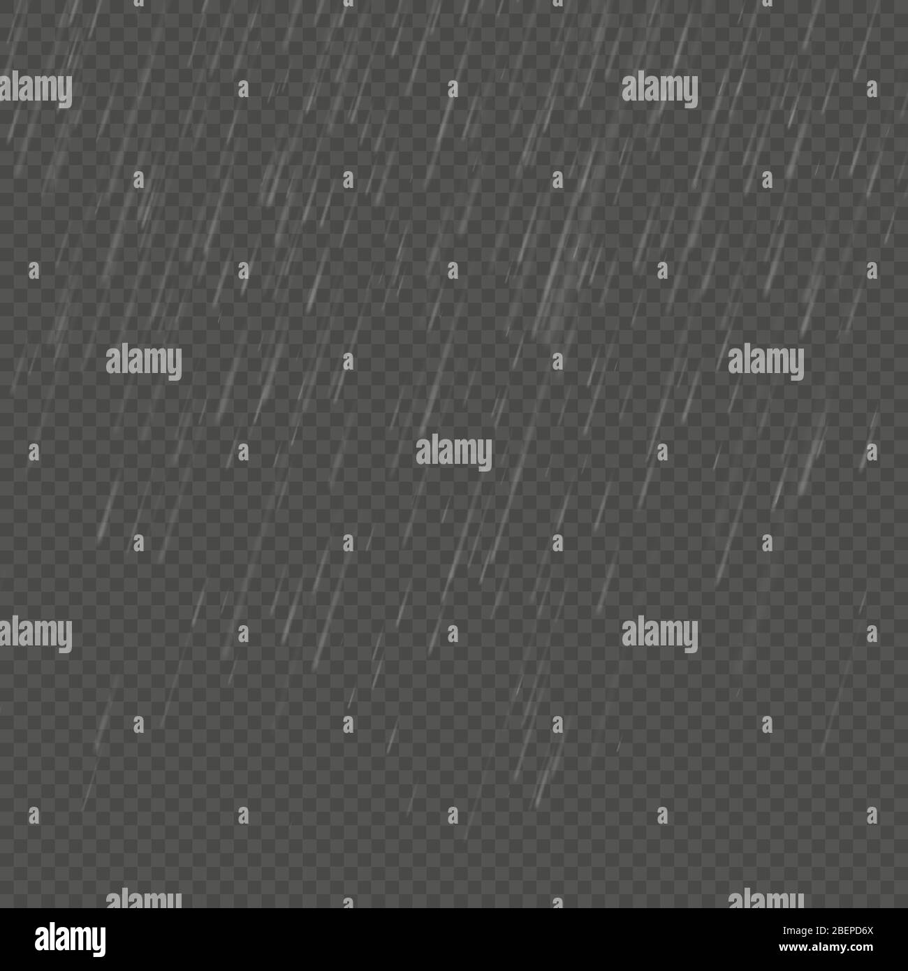Rain isolated realistic anglewise effect. Transparent nature rainfall ...