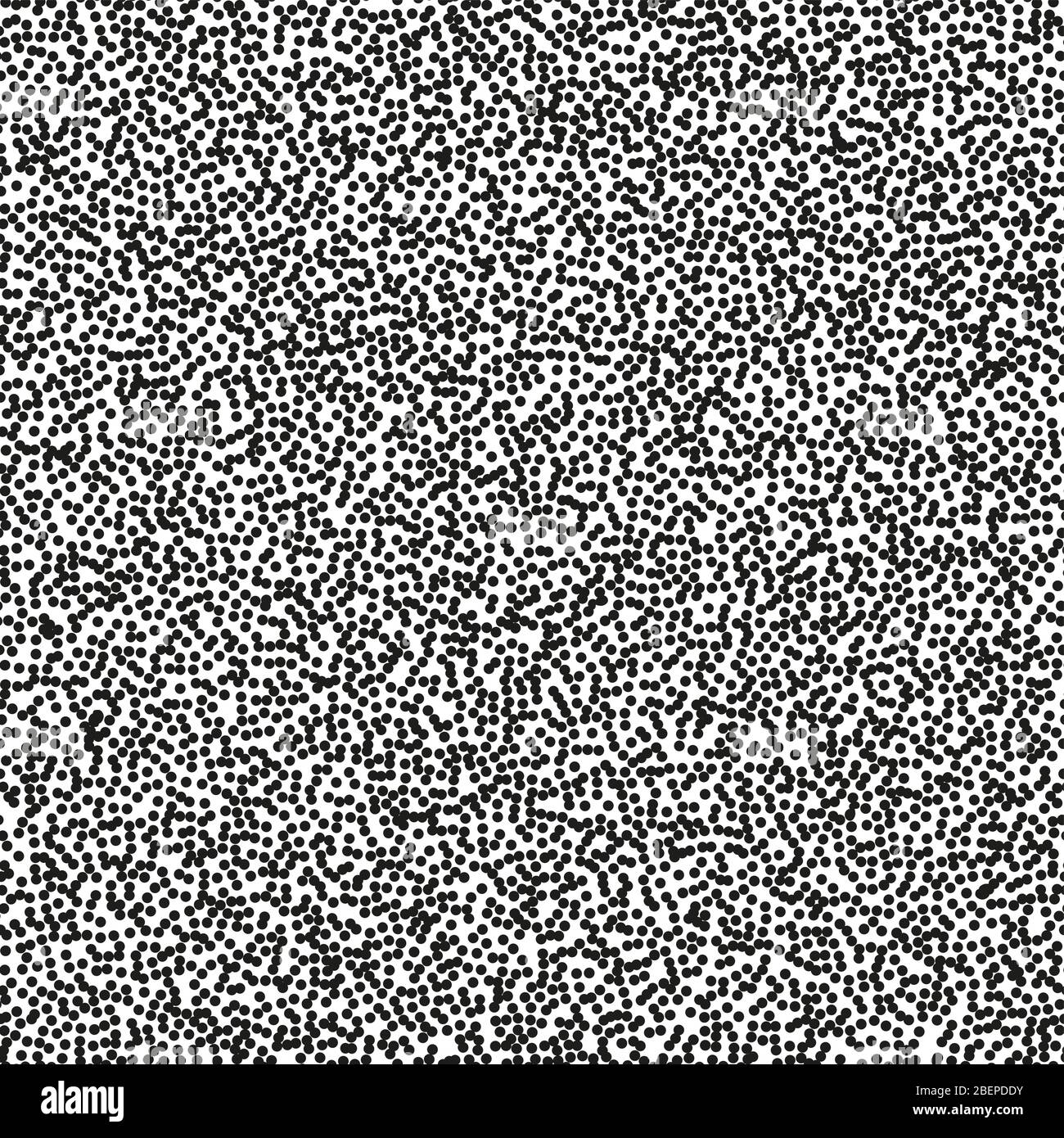 Pointillism high density seamless dots pattern. Abstract monochrome ...