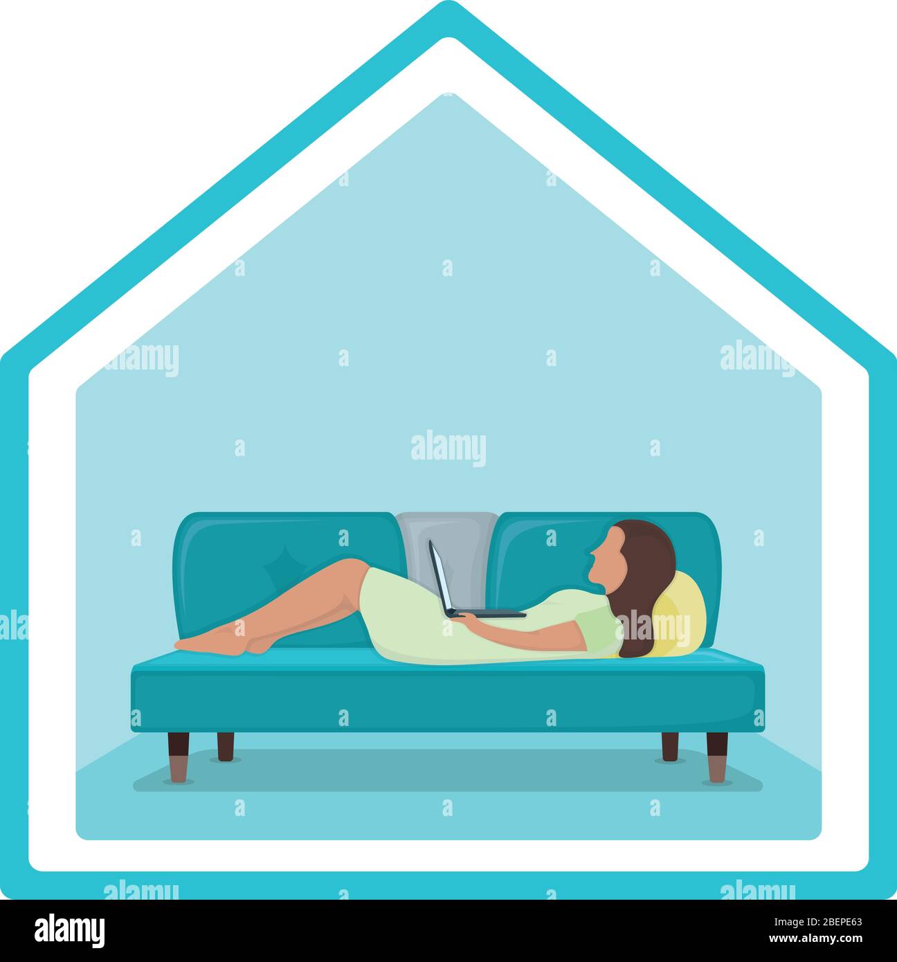 Online sleep Stock Vector Images - Alamy