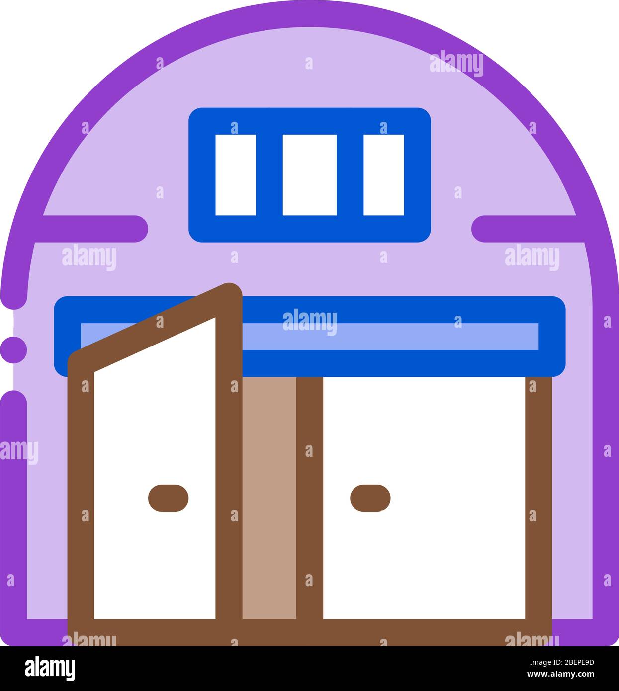 car garage open icon vector outline illustration Stock Vector Image ...