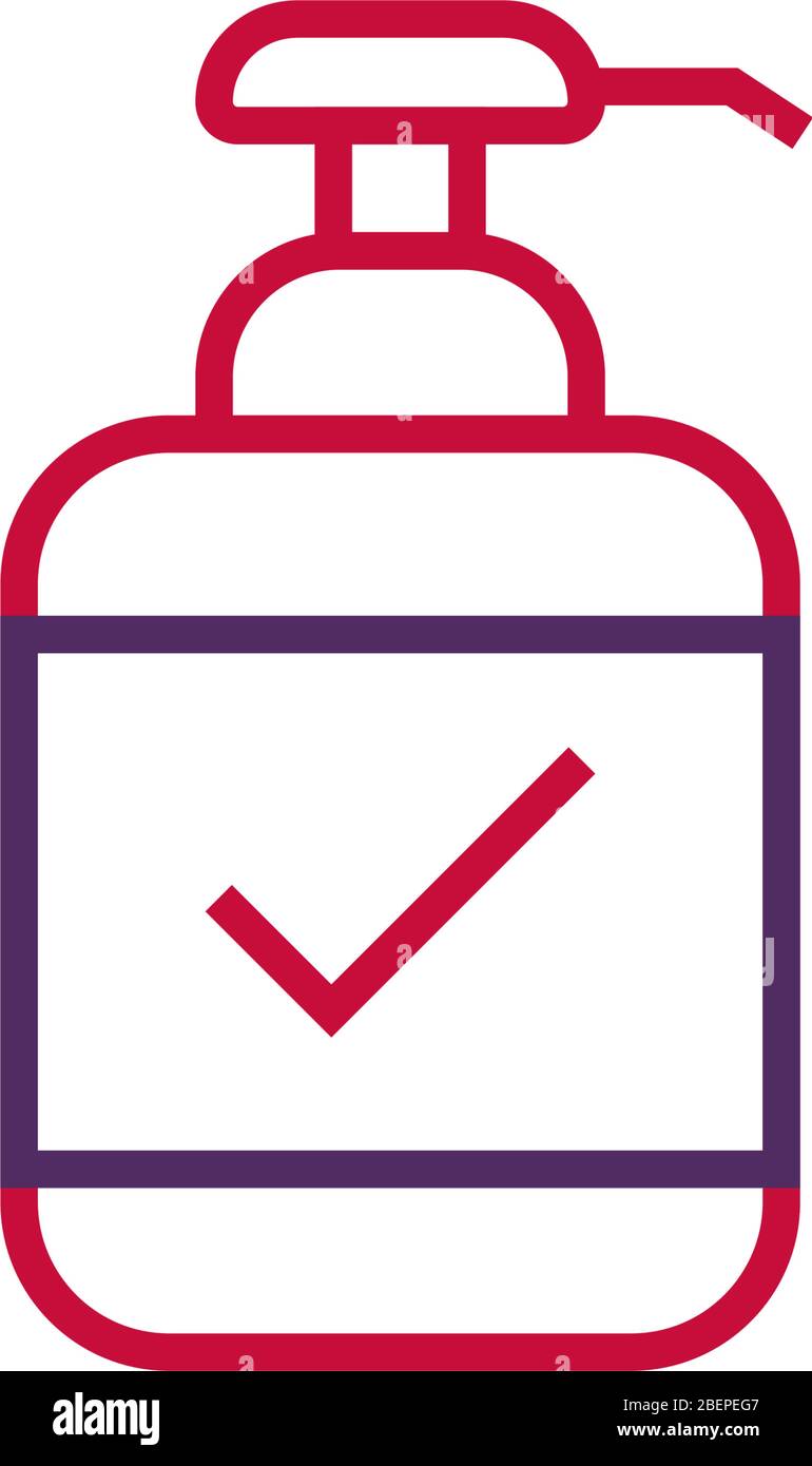 antiseptic icon vector line style design Stock Vector Image & Art - Alamy