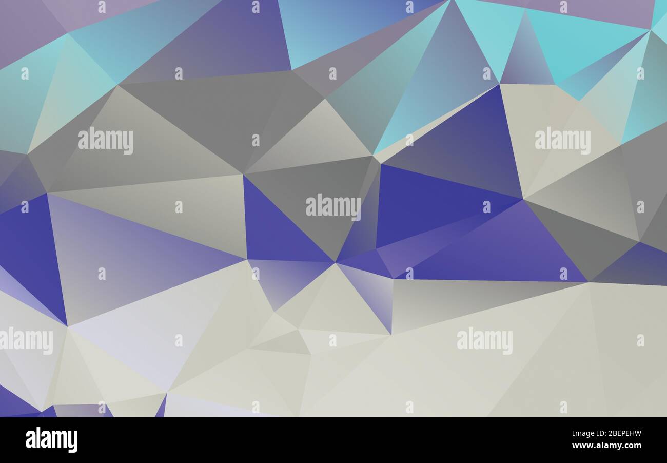 Abstract white geometric vector background with triangles. Polygon ...