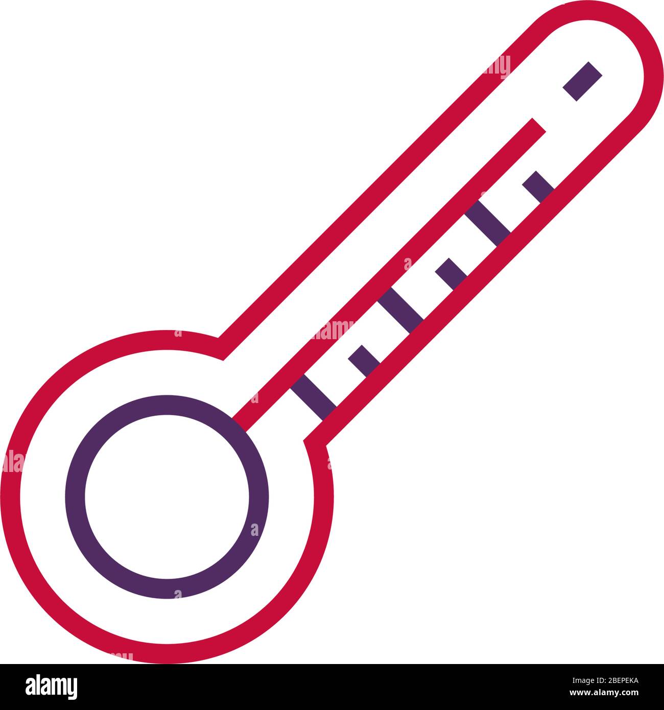Thermometer icon line style Stock Vector Images - Alamy
