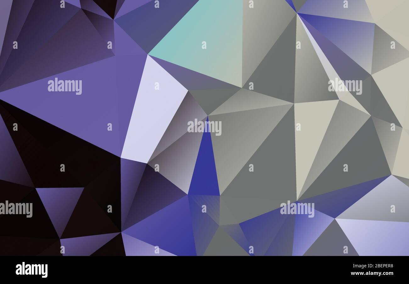 Abstract white geometric vector background with triangles. Polygon ...