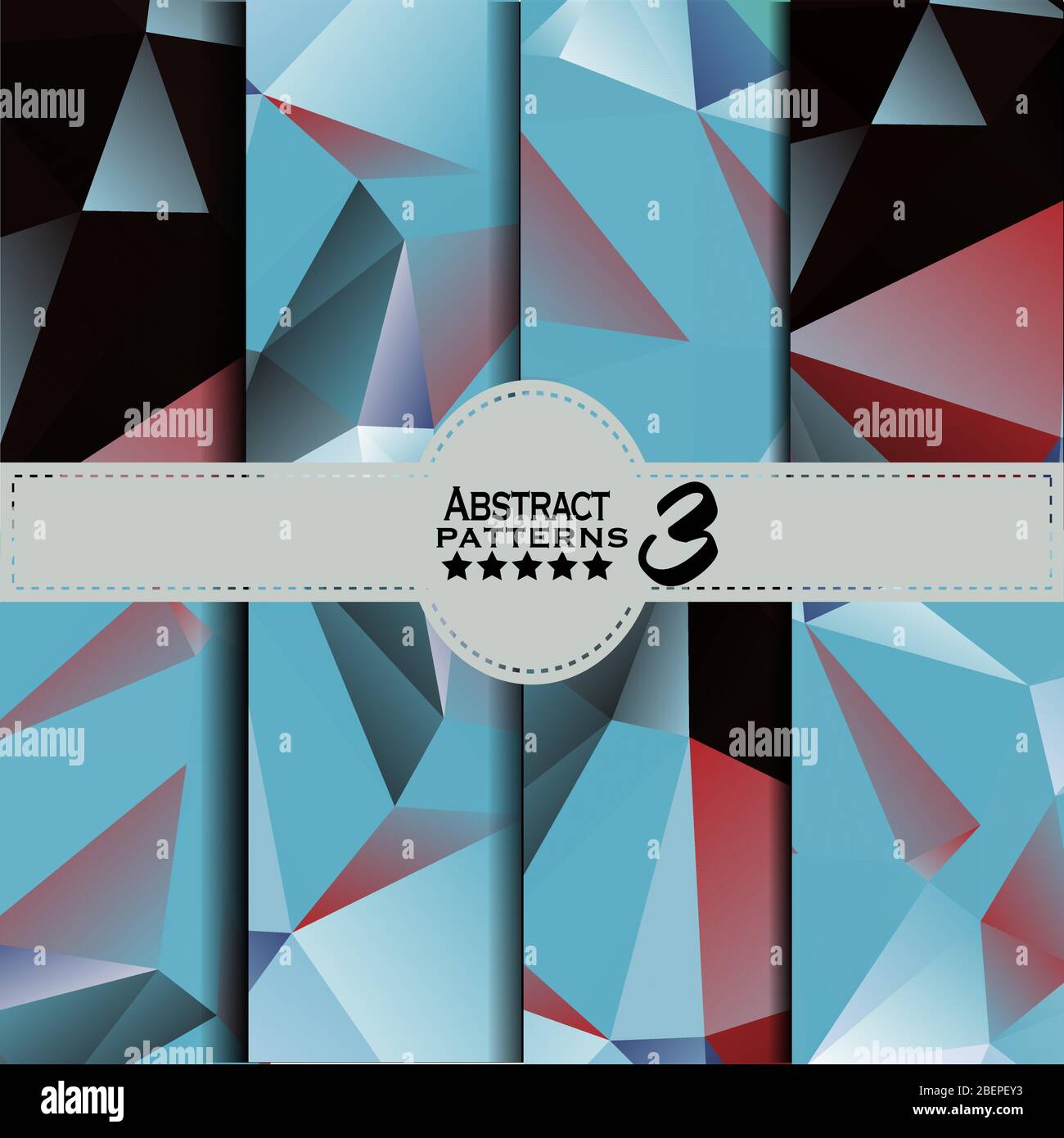 Abstract white geometric vector background with triangles. Polygon ...