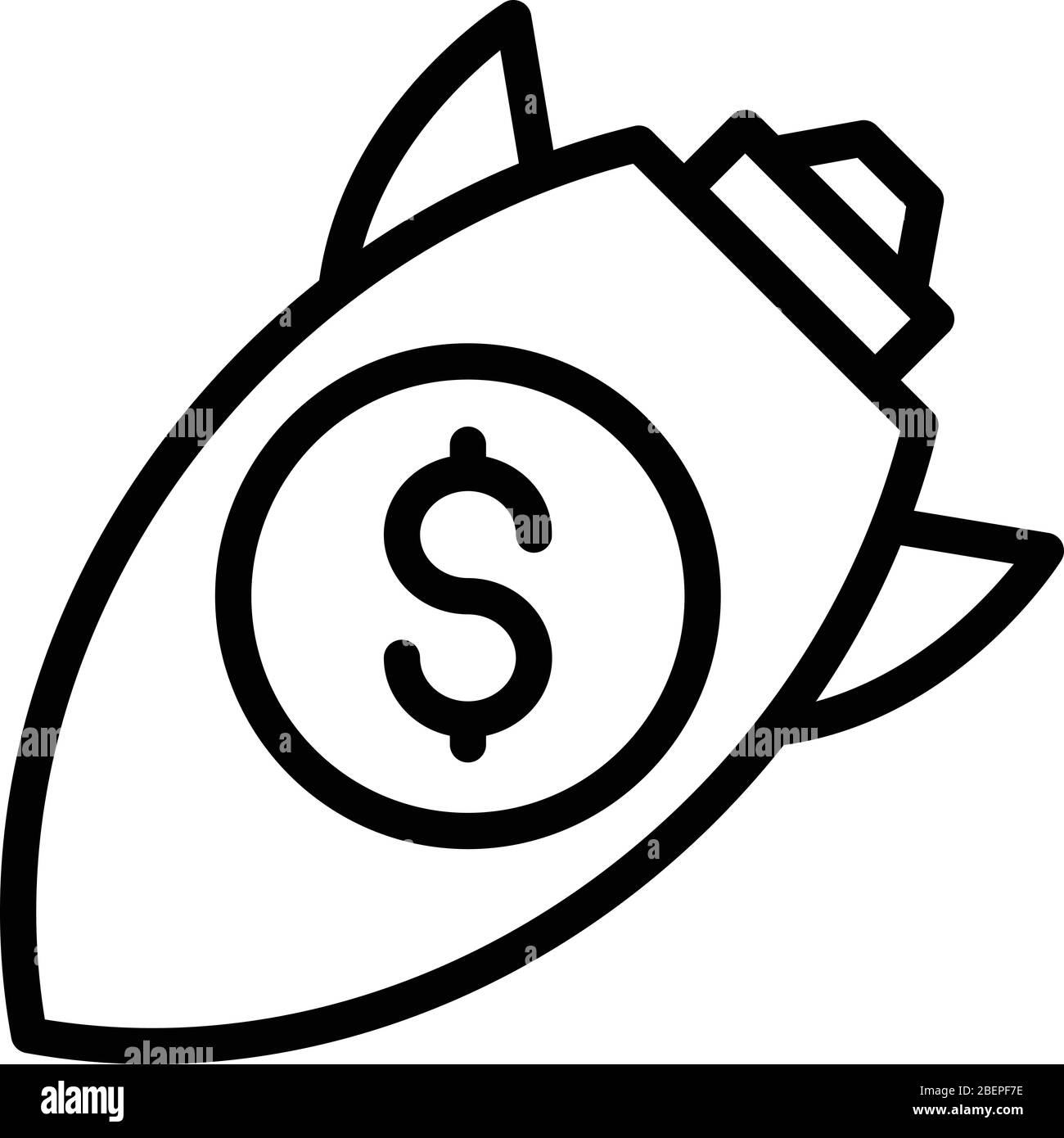 Fall rocket money icon, outline style Stock Vector Image & Art - Alamy