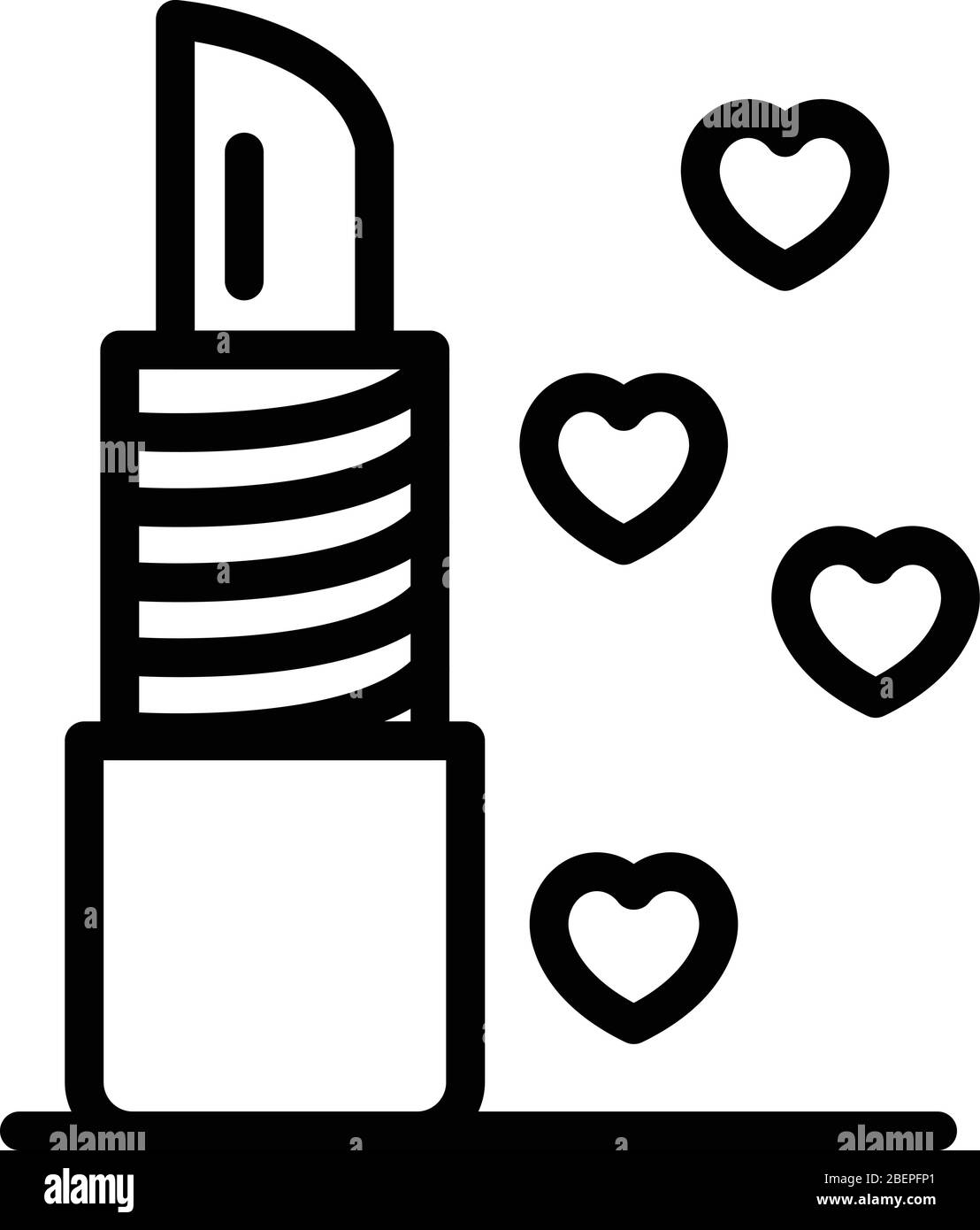 French lipstick icon, outline style Stock Vector Image & Art - Alamy