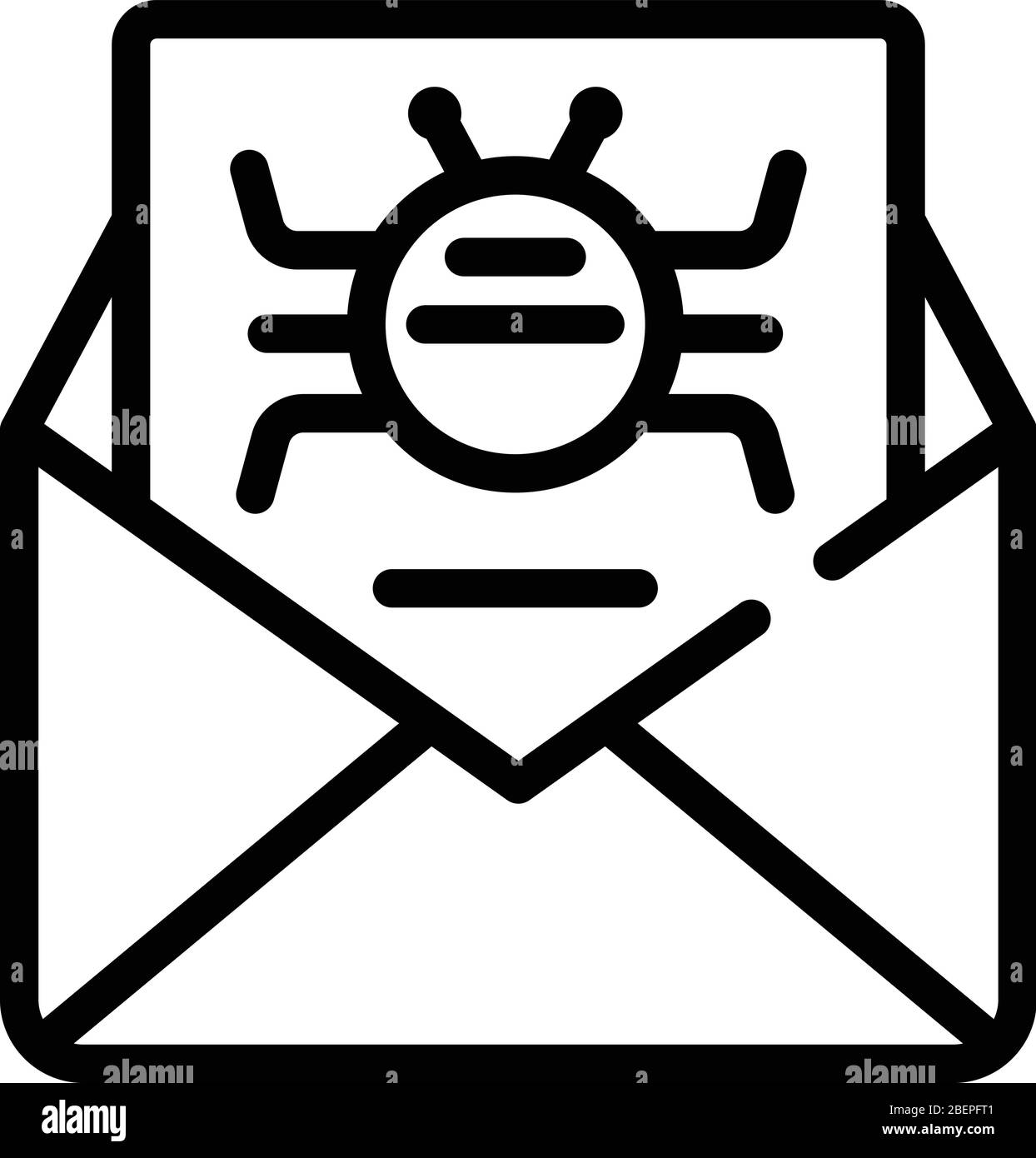 Monitor malware icon outline hi-res stock photography and images - Alamy