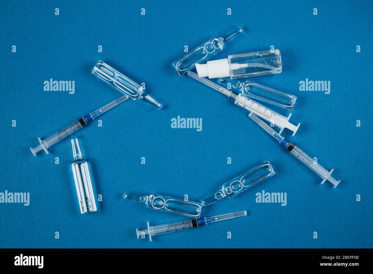 Gel on a blue hi-res stock photography and images - Alamy