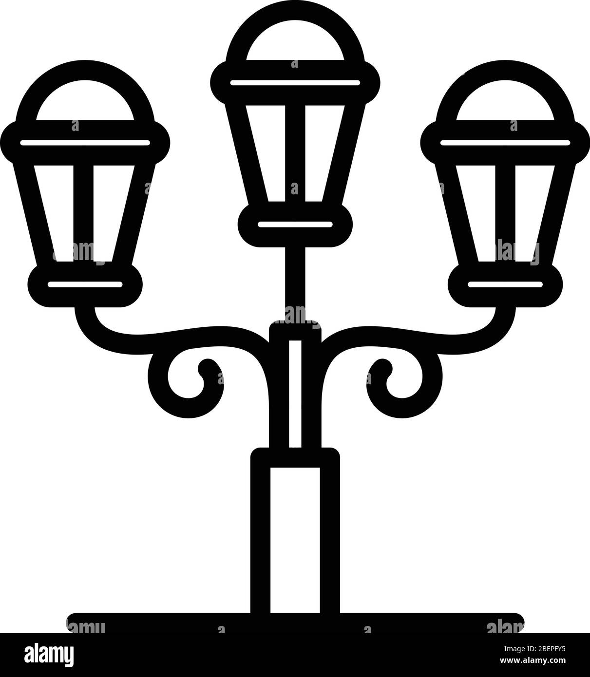 Street light pillar icon, outline style Stock Vector Image & Art - Alamy