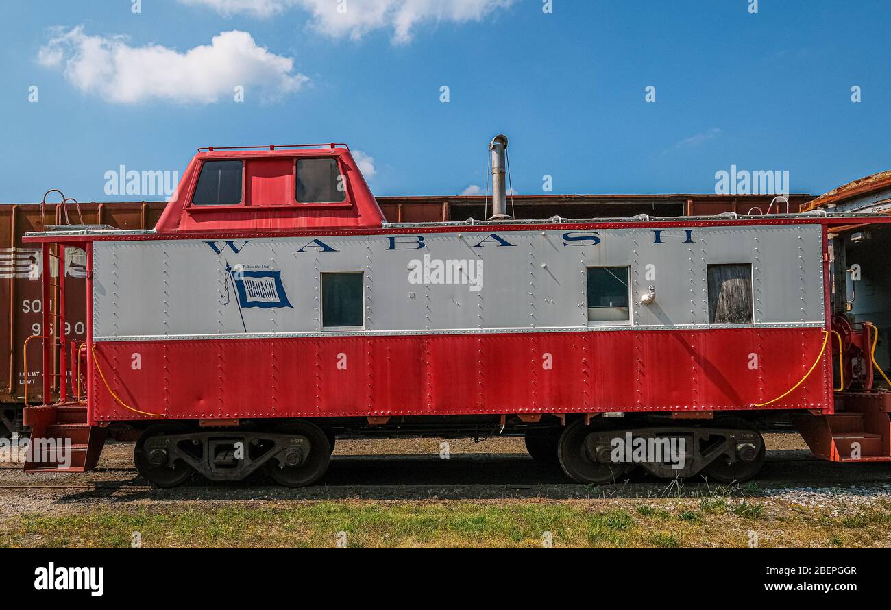 Vintage wabash railroad caboose hi-res stock photography and images - Alamy