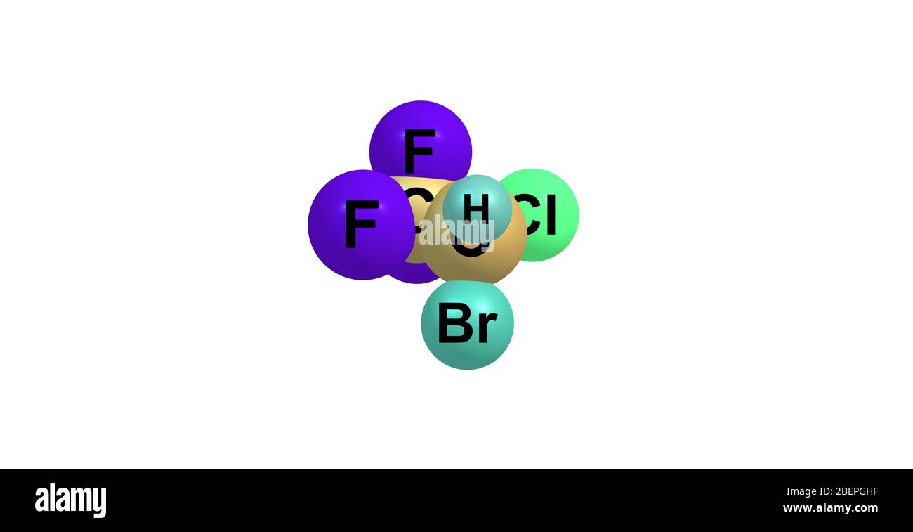 Halothane or Fluothane is a general anesthetic that is inhaled Stock ...