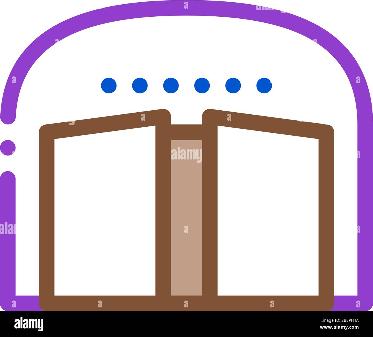 opening car salon icon vector outline illustration Stock Vector Image ...