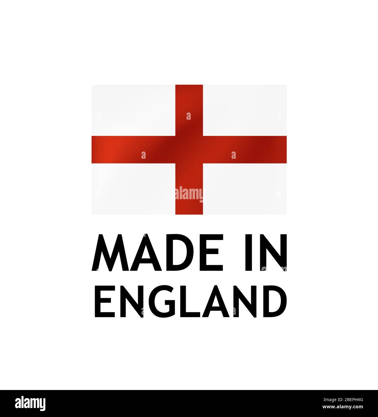 Made in England Label, Vector Tag template with English Flag isolated ...