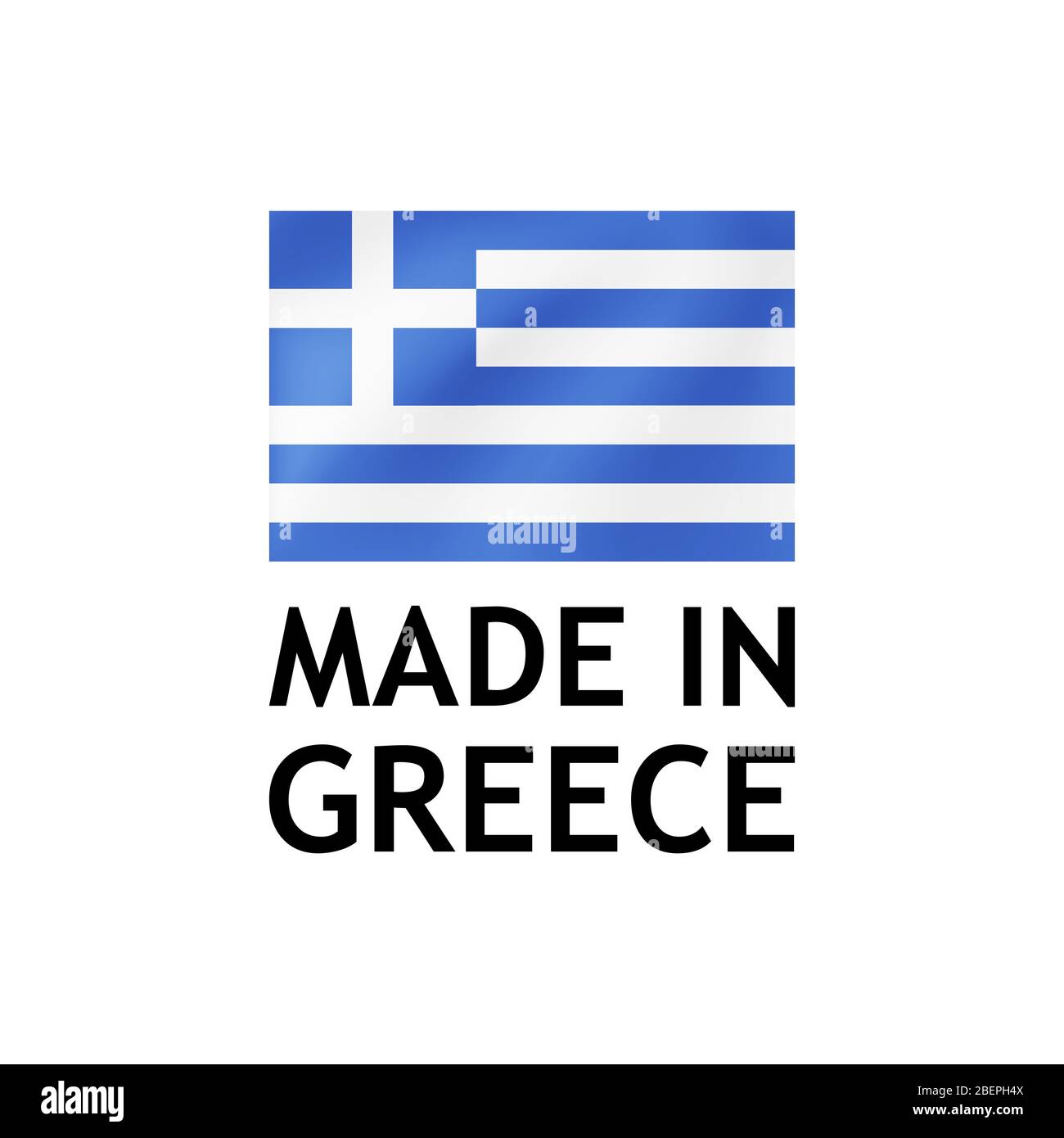 Made in Greece Label, Vector Tag template with Greek Flag isolated on ...