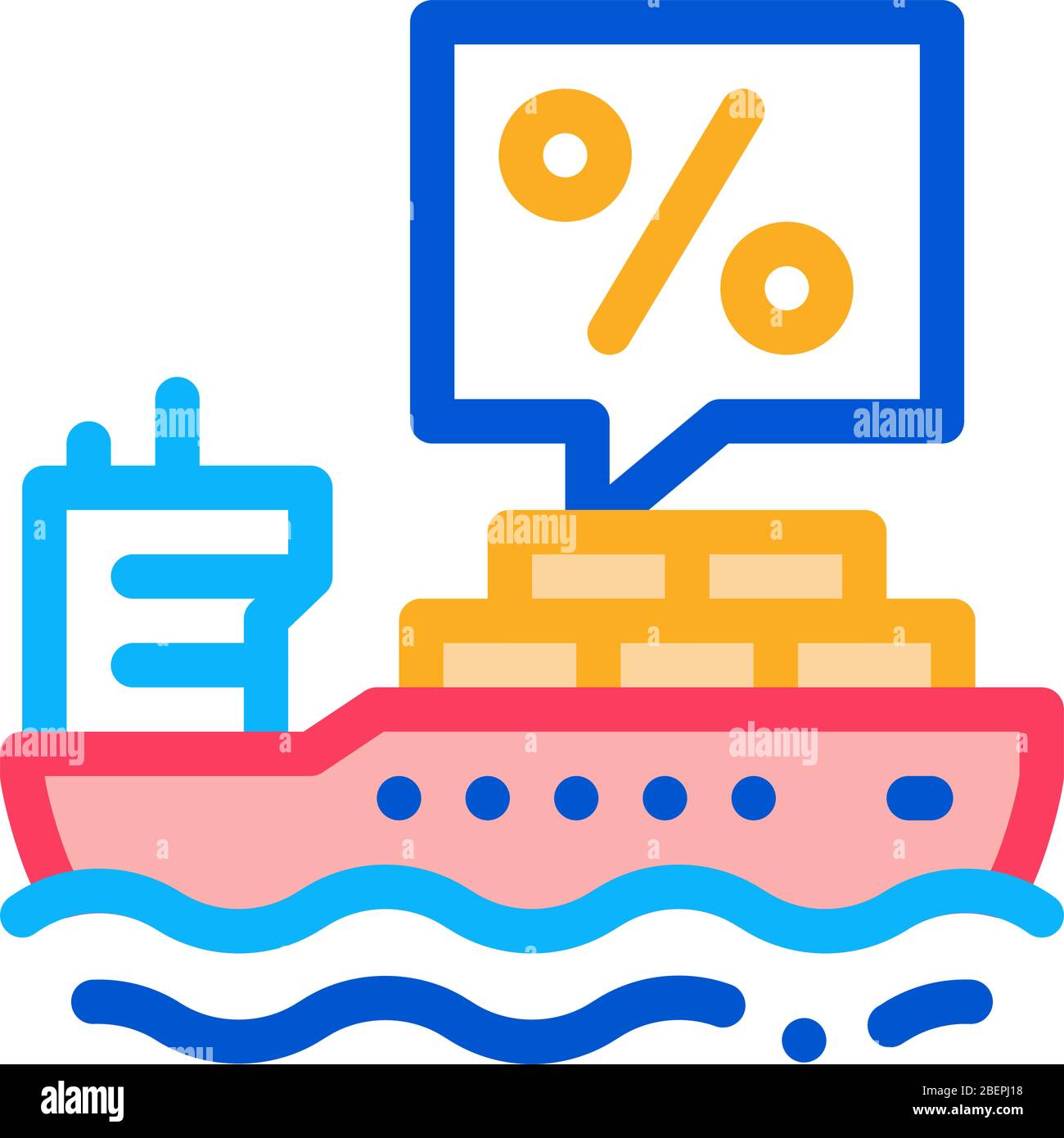 interest transportation icon vector outline illustration Stock Vector ...