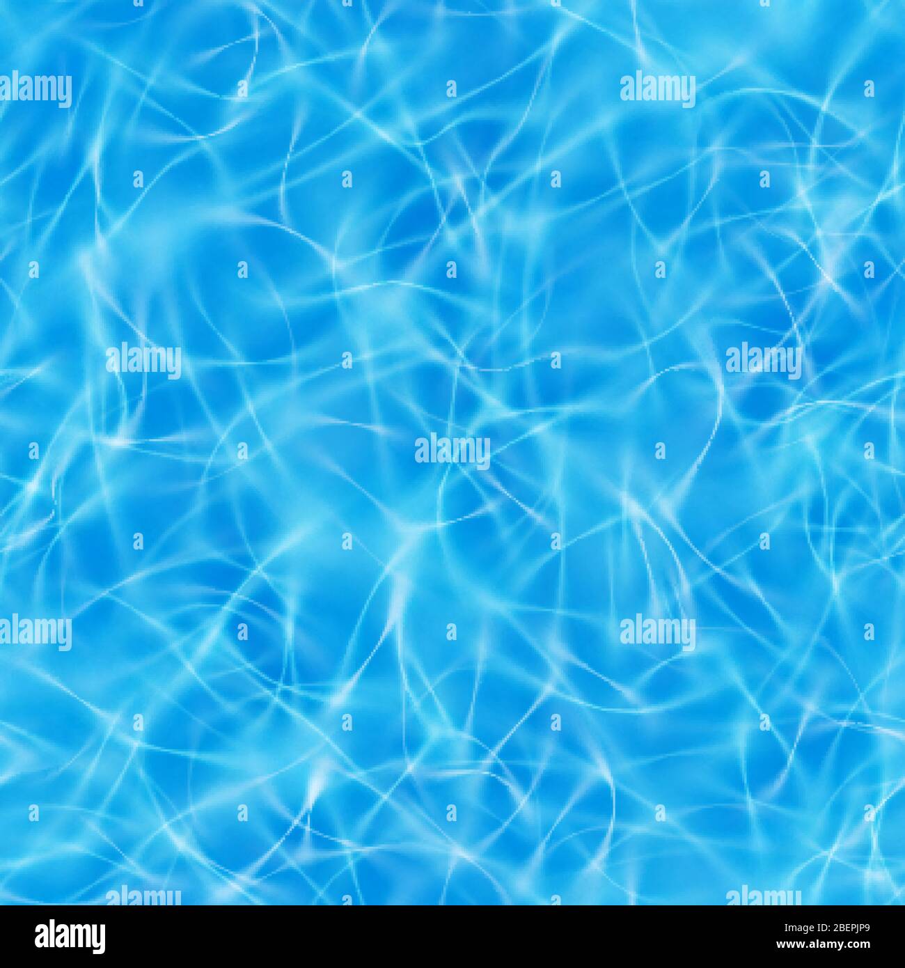 Seamless blue ocean light pattern. Sea ripple with scattered little ...