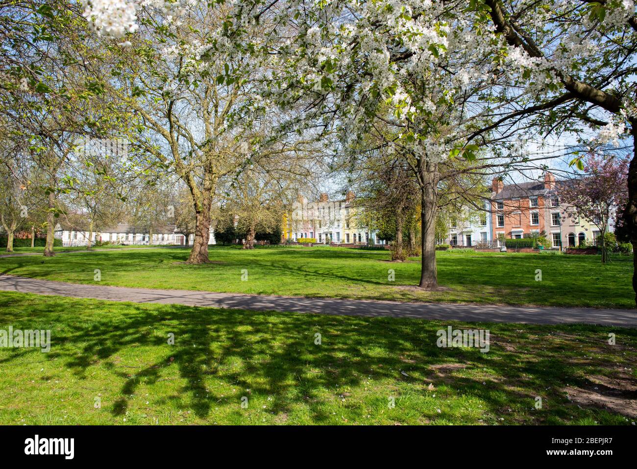 Spring day at Victoria Park in Sneinton, captured during the ...
