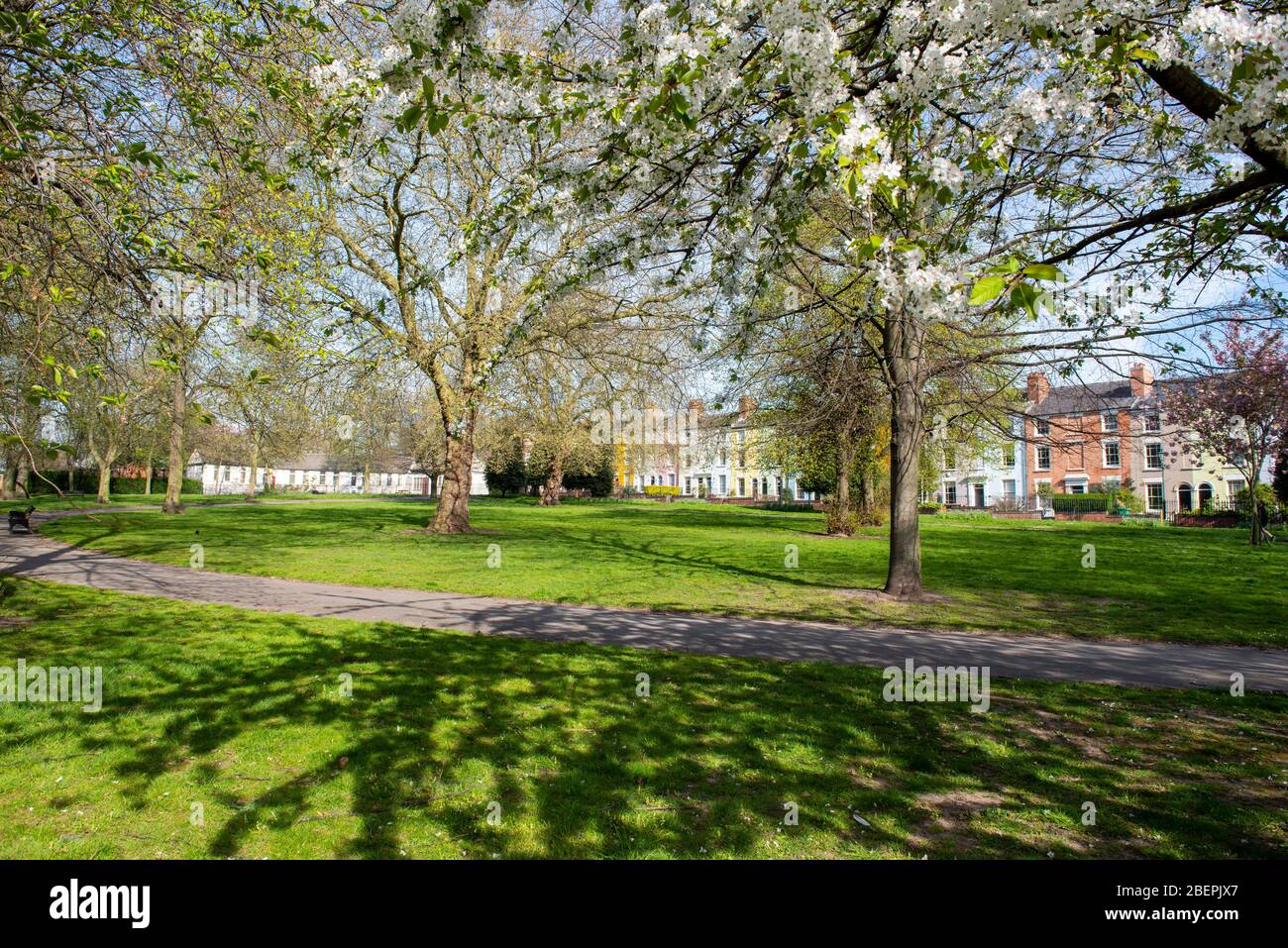 Spring day at Victoria Park in Sneinton, captured during the ...