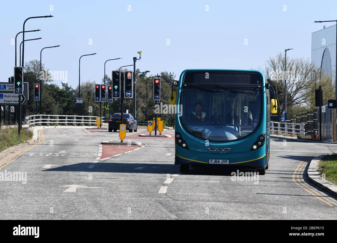 Milton Keynes Centre MK shops entrance civic offices library Stock ...