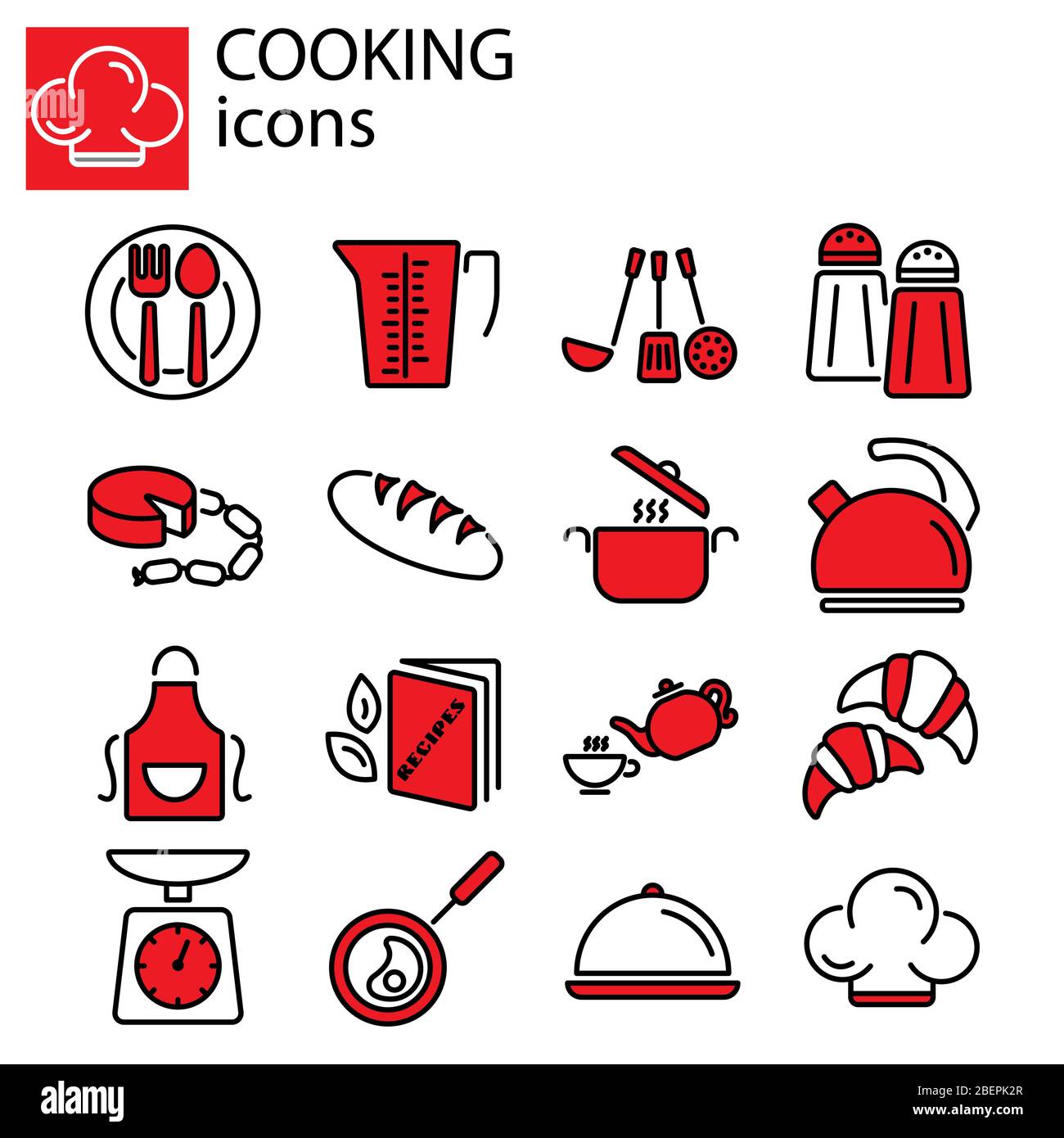 Beaker cooking Stock Vector Images - Alamy