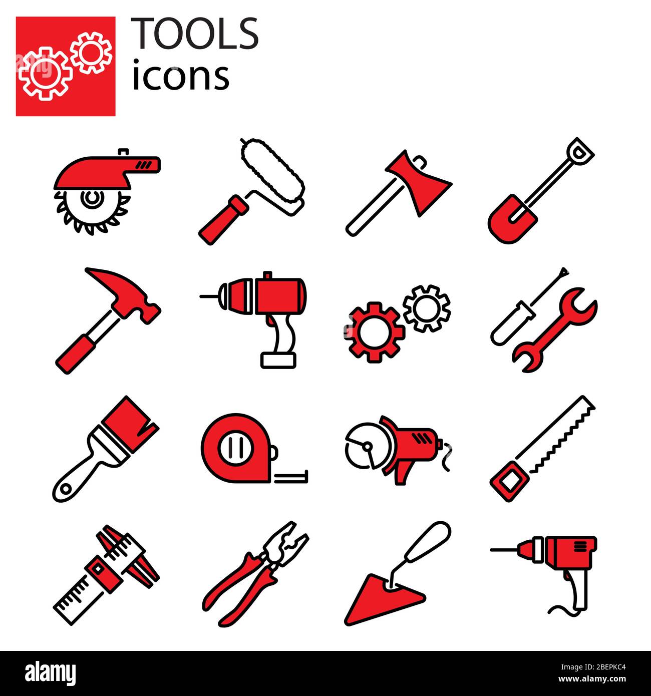 Handyman tools icons Stock Vector Images - Alamy