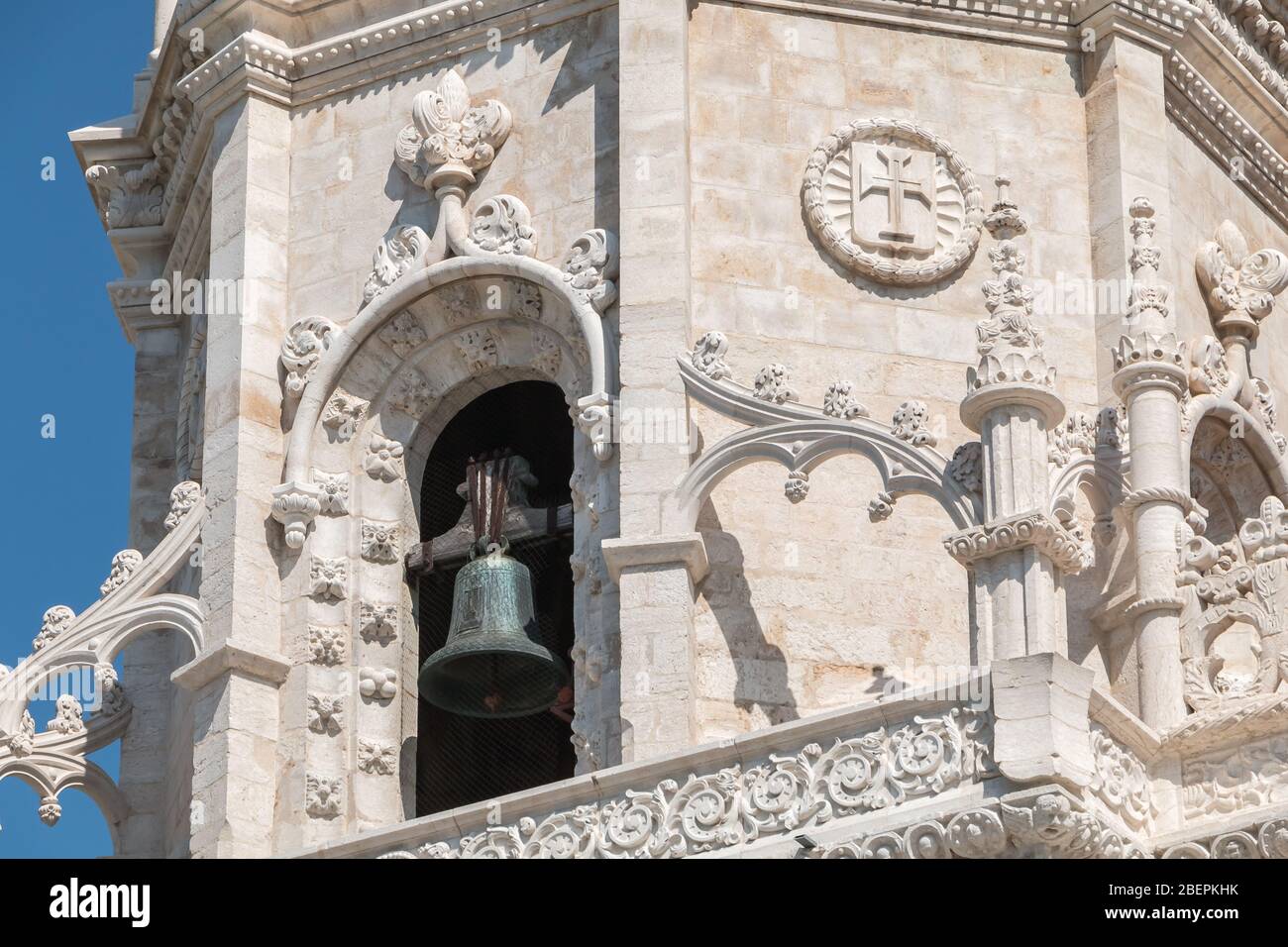 architectural detail of the holy mary church of Belem (Igreja de Santa ...