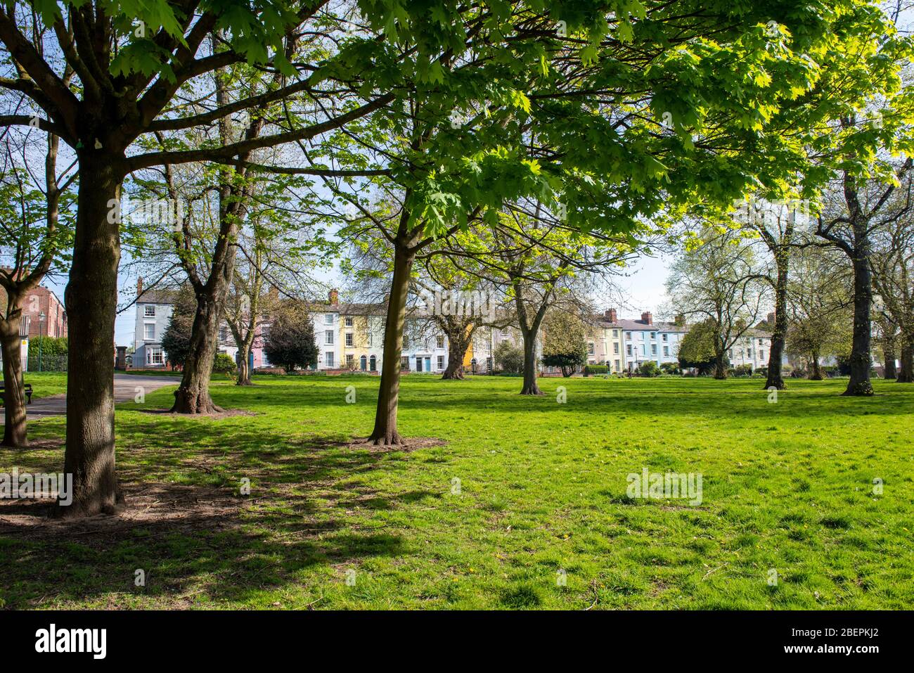 Spring day at Victoria Park in Sneinton, captured during the ...