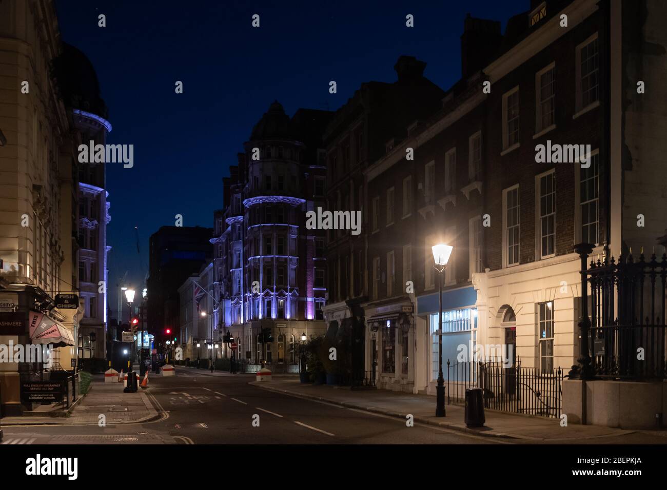 London Empty Street Night