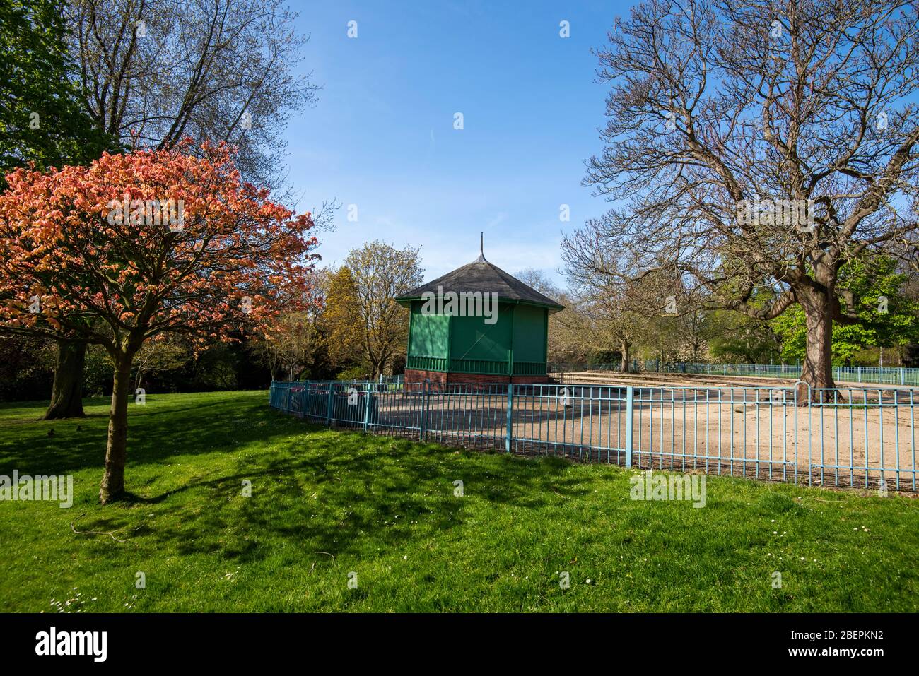 Spring at the Arboretum park in Nottingham City, captured during the ...